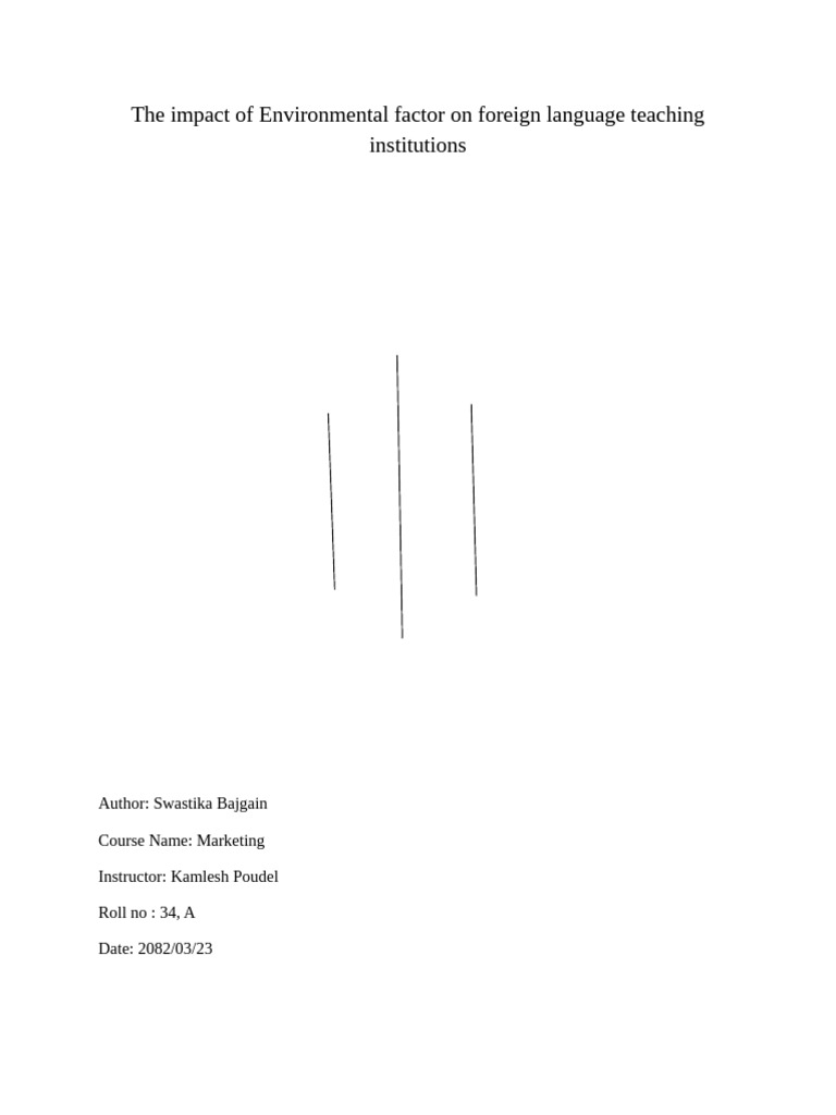 The Impact of Environmental Factor On Foreign Language Teaching ...