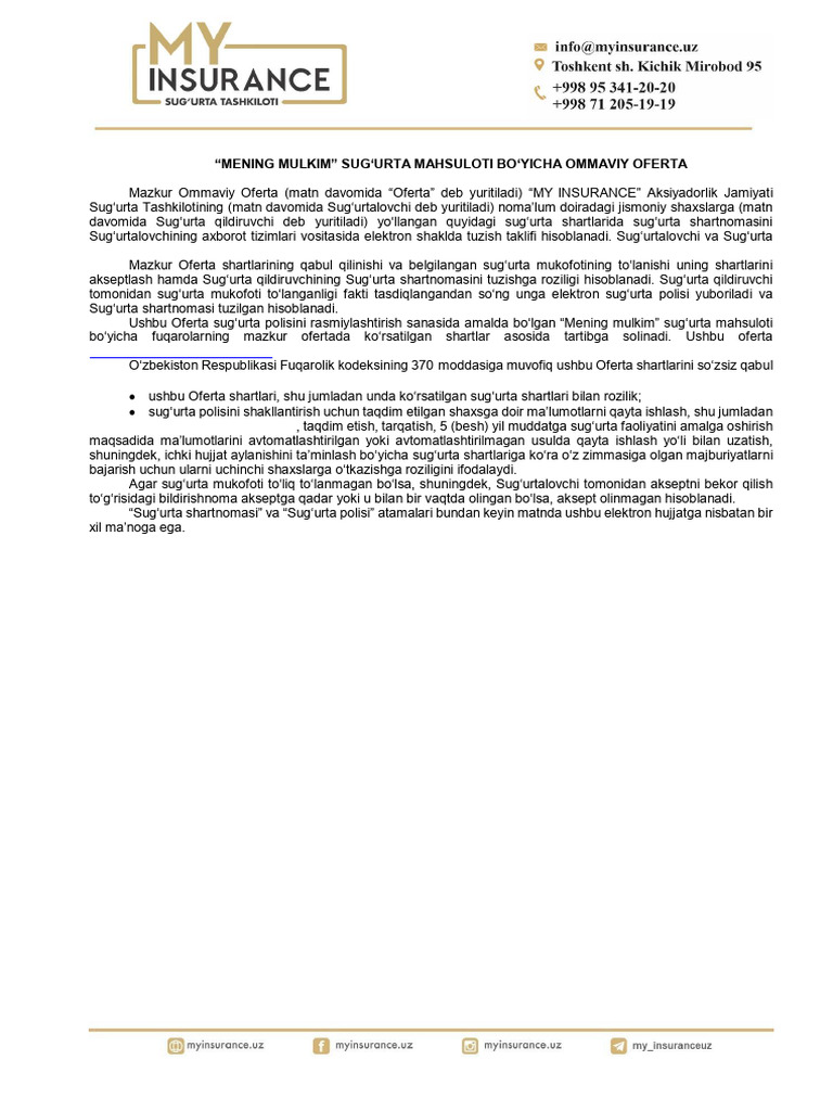 My Insurance | PDF