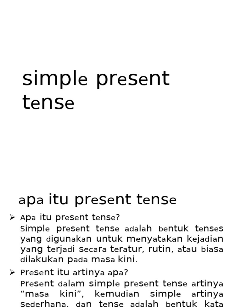 Tugas Bahasa Inggris Simple Present | PDF