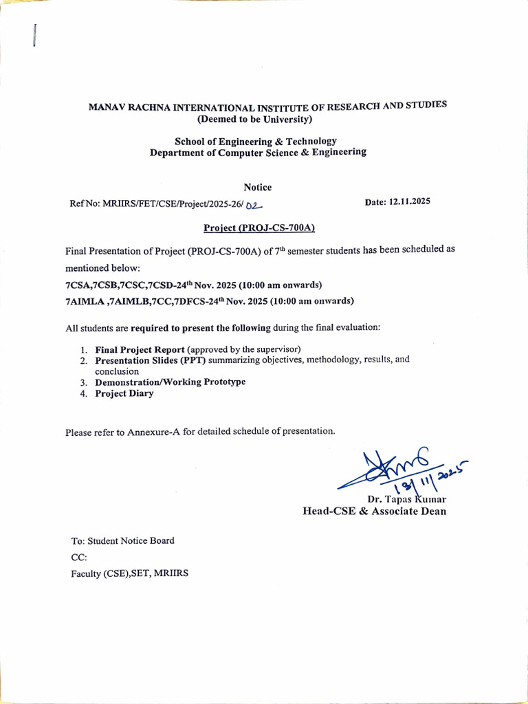 Final Project PROJ-CS-700A Presentation | PDF