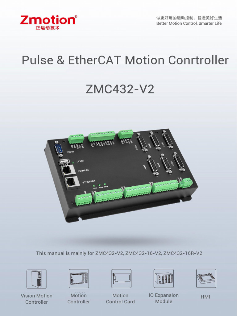 ZMC432-V2 EtherCAT Motion Controller User Manual V1.7.0 | PDF | Network ...