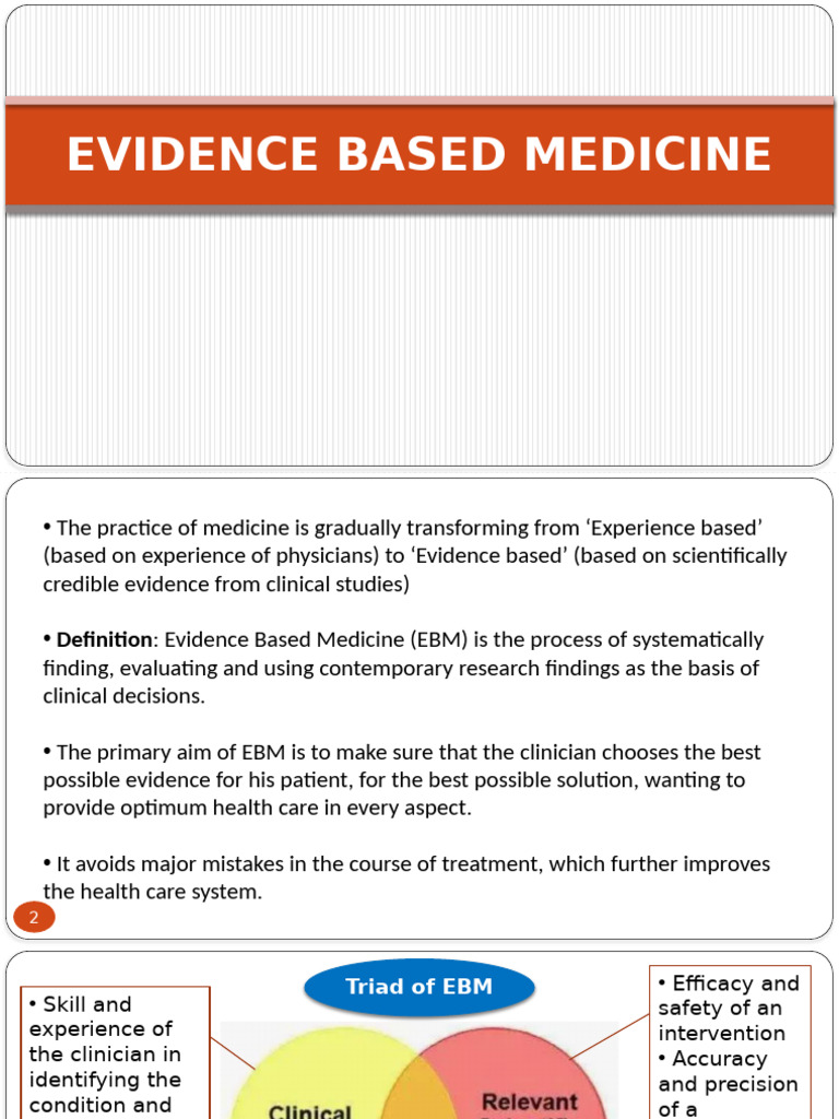 Evidence Based Medicine Modified | PDF | Evidence Based Medicine | Health Care