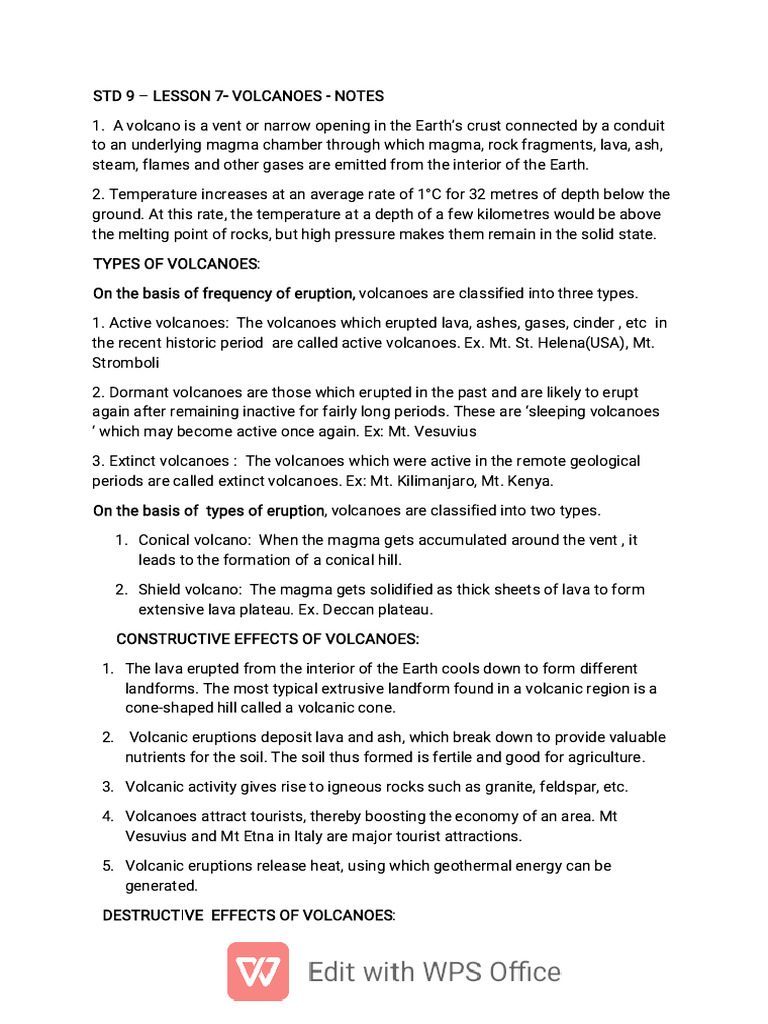 Wa0000 | PDF | Volcano | Lava