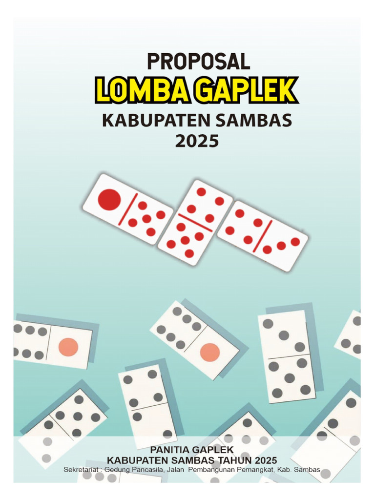 Lomba Gaplek Sambas 2025: Proposal Resmi | PDF