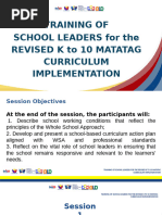 Grade 1 & 3 ARAL Program Schedule | PDF