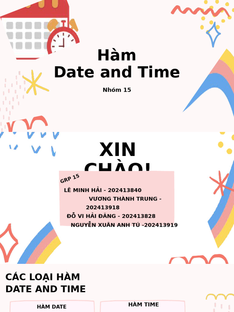 Date and Time | PDF