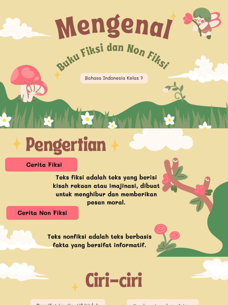 Fiksi dan Non Fiksi Kelas 7: Panduan Lengkap | PDF