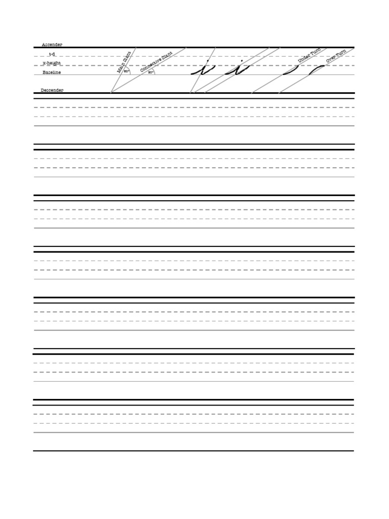 Worksheet 04 Cursive-Grid | PDF