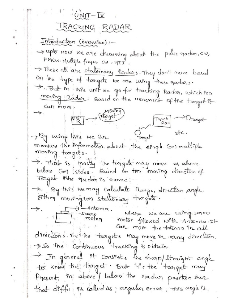R.S UNIT 4 (Handwritten) | PDF