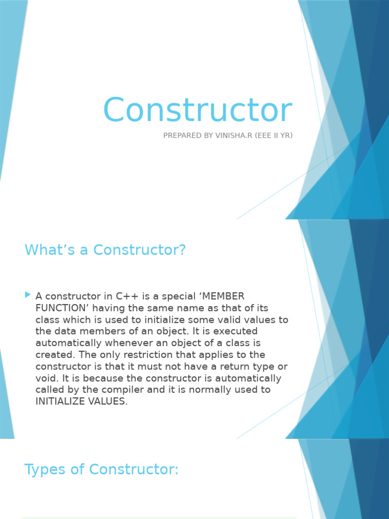 Constructor | PDF