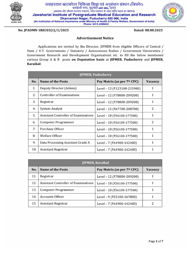 Advertisement Notice | PDF