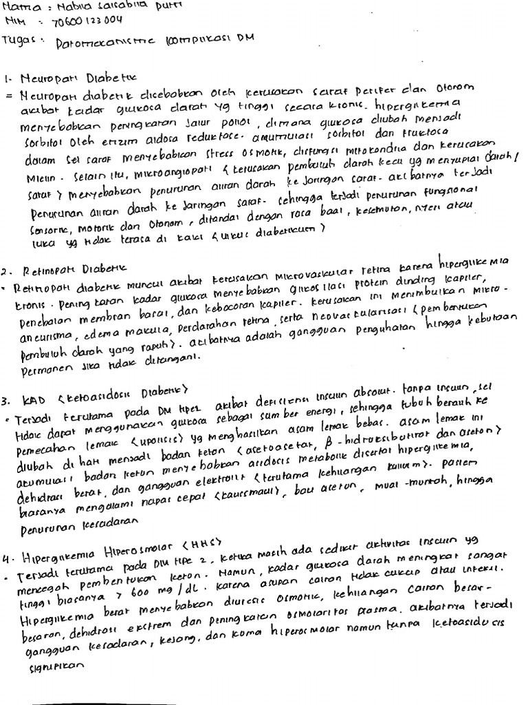 Komplikasi DM | PDF