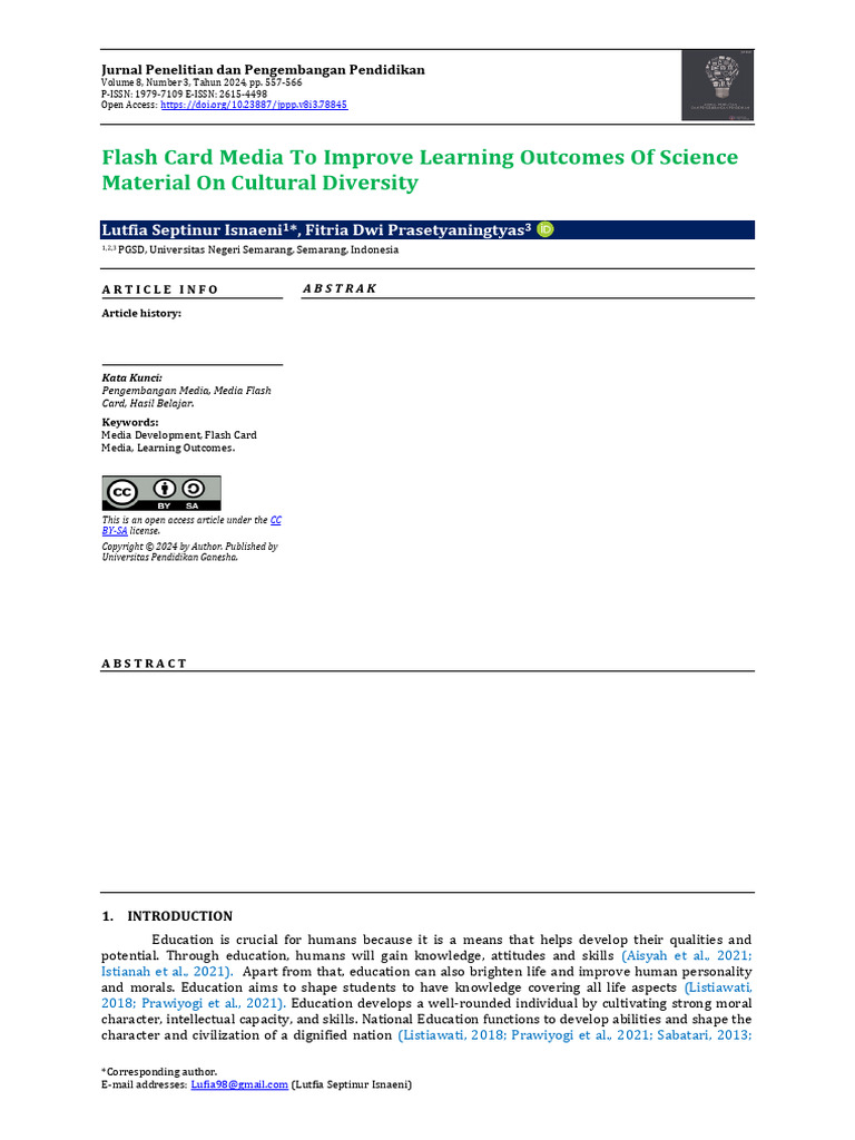 14 +JPPP+VOL +8+NO +3+Lutfia+Septinur+Isnaeni+557-566 | PDF | Student's ...