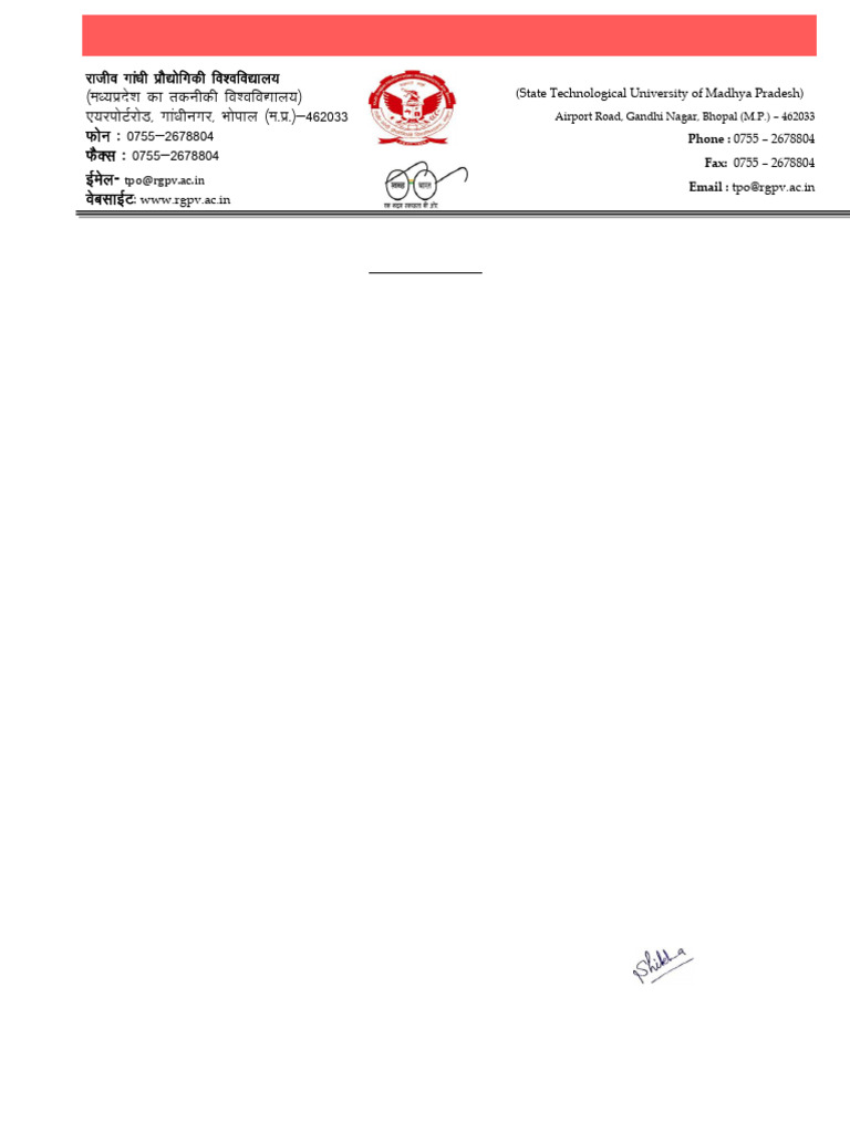 RGPV Acmegrade Campus Recruitment Notice | PDF | Internship | Job Hunting