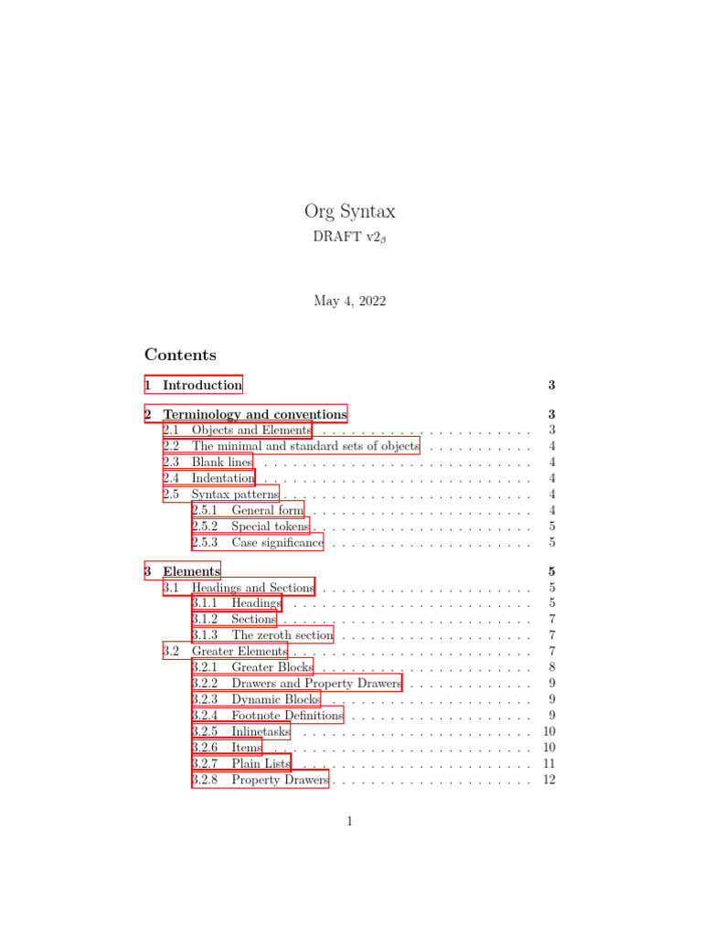 Org Syntax | PDF | Letter Case | Bracket