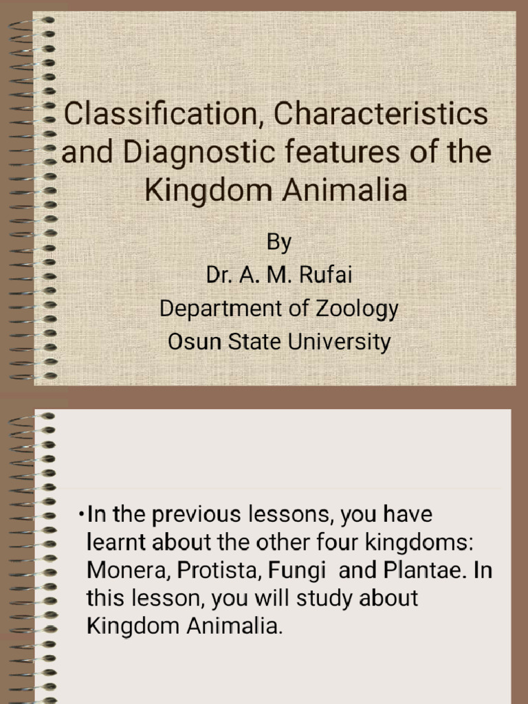 BIO 102 - Animal Kingdom - Modified Copy - Phoenix | PDF