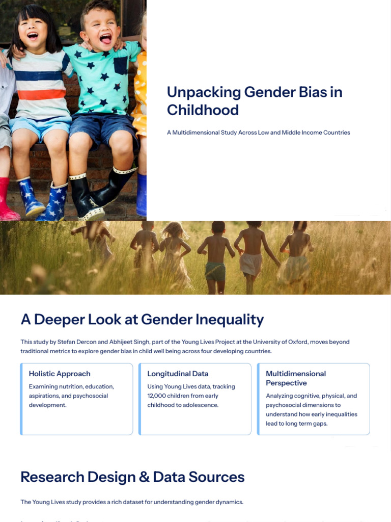 Gender Bias in Childhood | PDF | Self Efficacy | Gender Studies