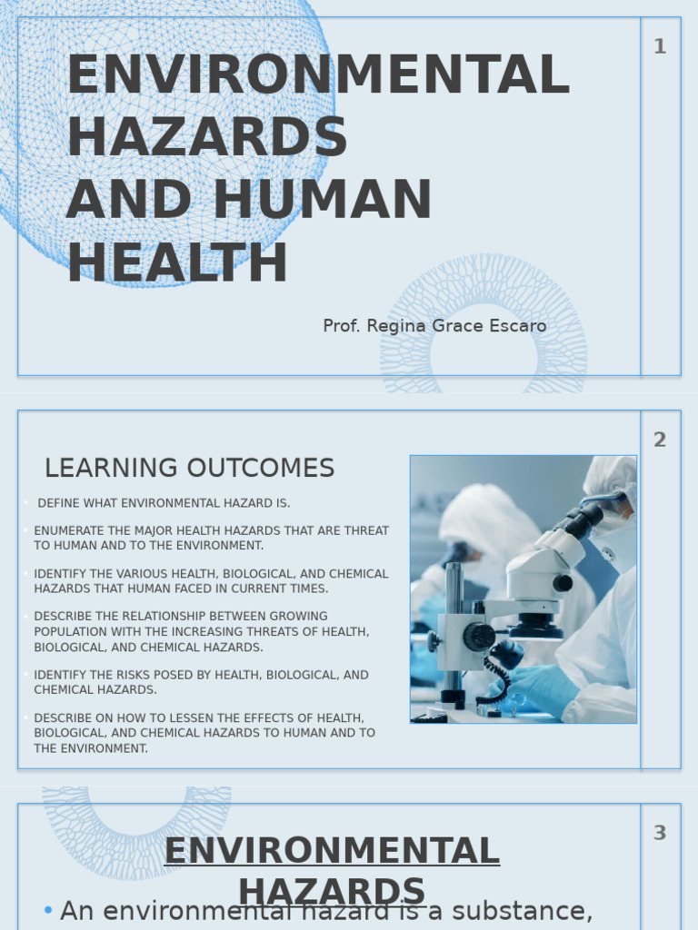 Environmental Hazards and Health Risks | PDF | Hazards | Infection