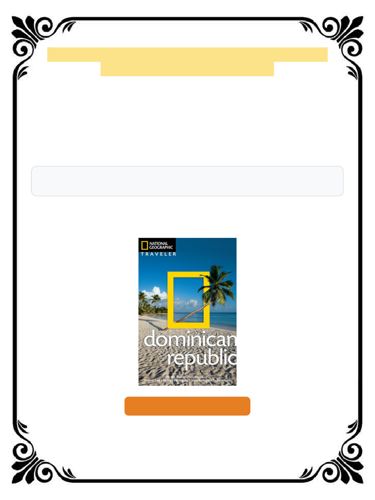 National Geographic Traveler Dominican Republic 2nd Edition Christopher ...