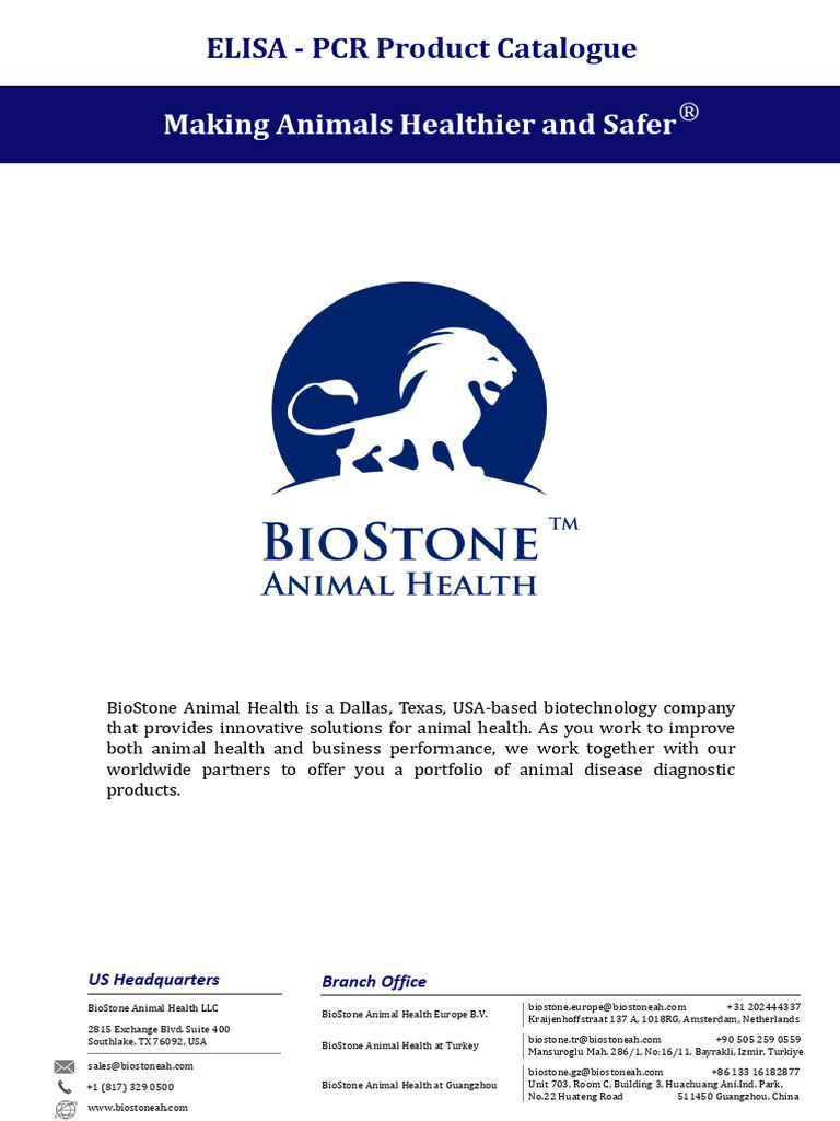 Animal Health Diagnostic Solutions | PDF | Elisa | Reverse ...