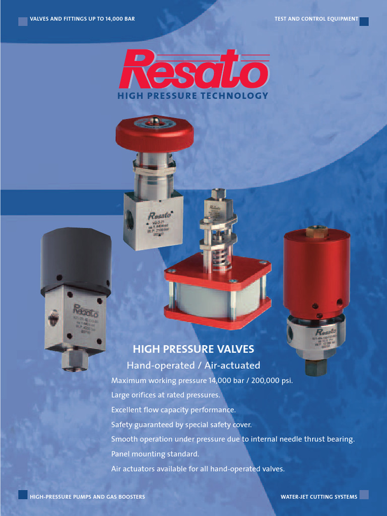 High-Pressure Valves and Systems Guide | PDF | Valve | Mechanical ...