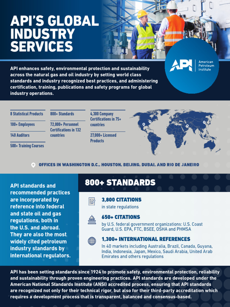 API Global Industry Services Overview | PDF | Safety | Motor Oil