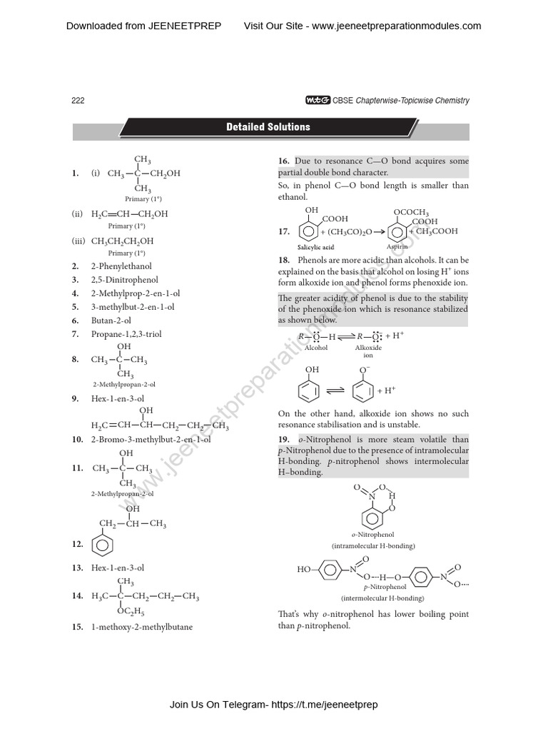 Alcohol A1 | PDF | Ether | Methyl Group