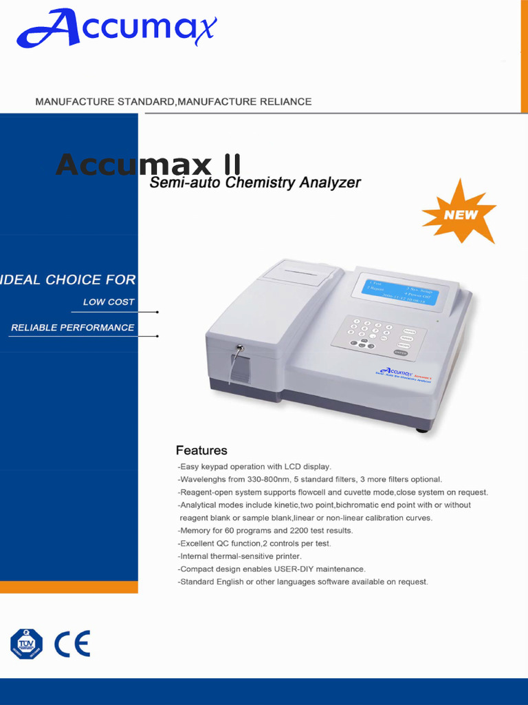Accumax II Analyzer Catalogue | PDF