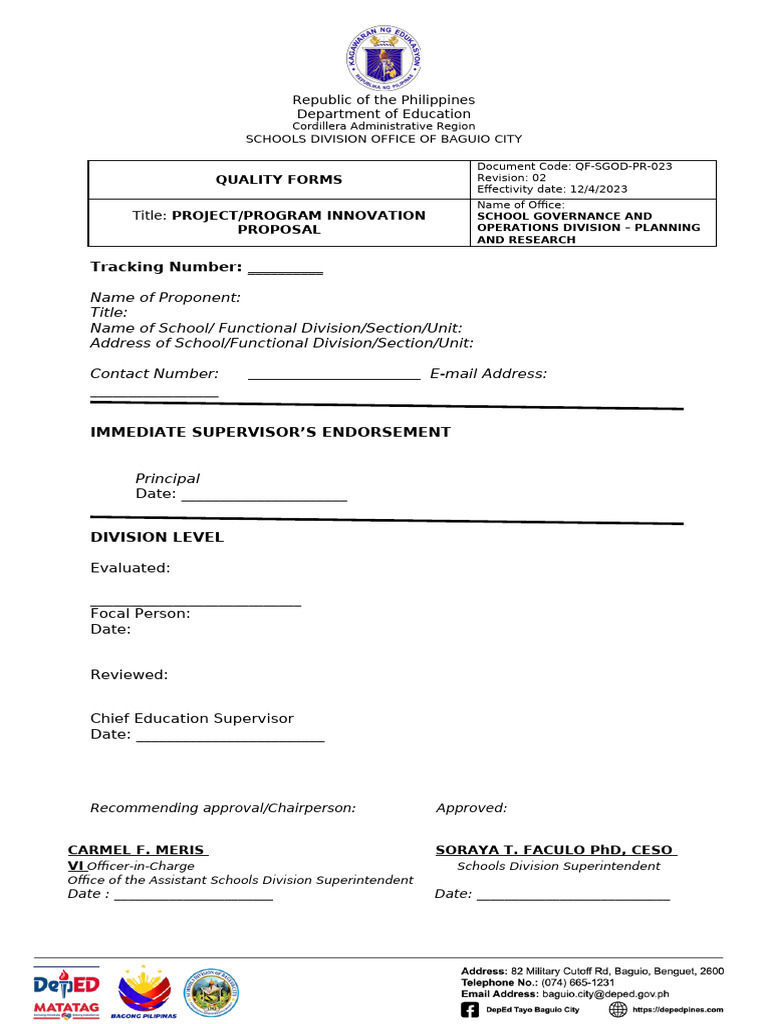 COVER PAGE - Innovation Proposal | PDF