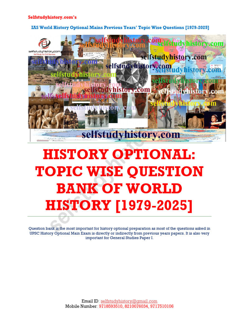 IAS World History Questions 1979-2025 | PDF | Age Of Enlightenment ...