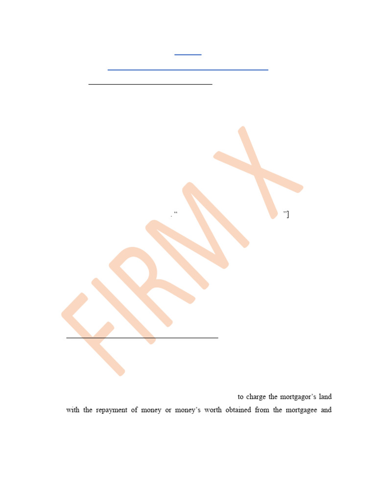 Land Case Notes - Week 4 Mortgages | PDF | Mortgage Law | Common Law