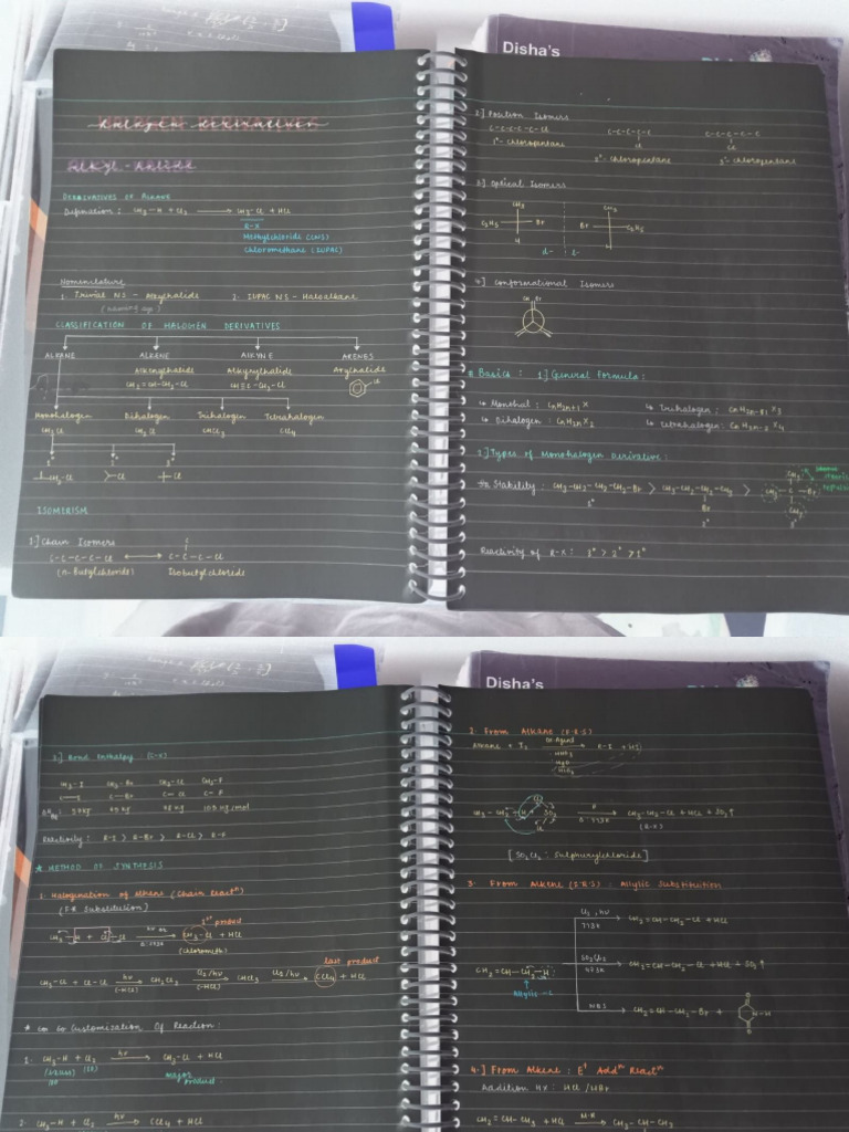 Halogen Derivatives Notes | PDF