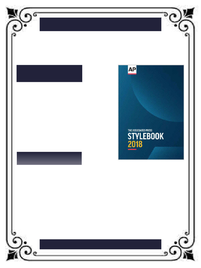 The Associated Press Stylebook 2018 and Briefing On Media Law 53rd ...