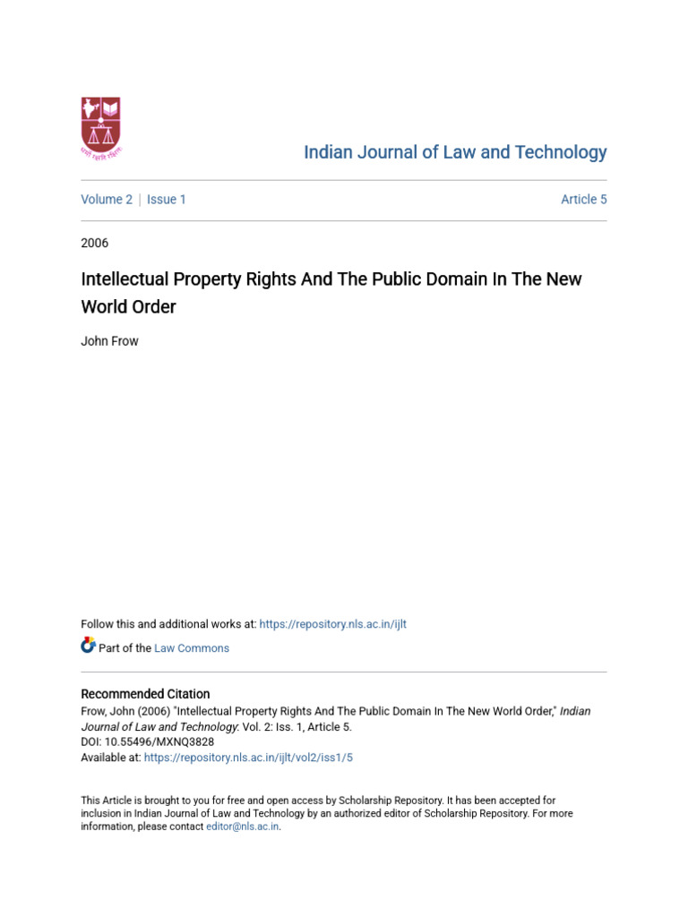 IP Rights and Public Domain Analysis | PDF | Trips Agreement | Monsanto