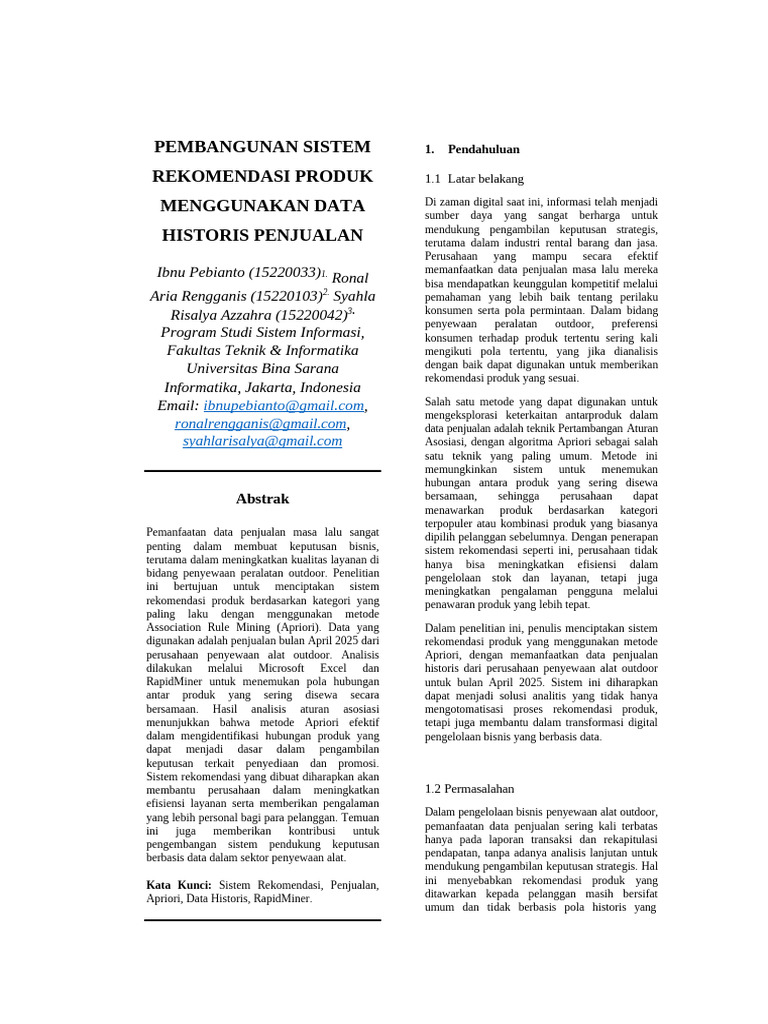Jurnal Data Sains | PDF