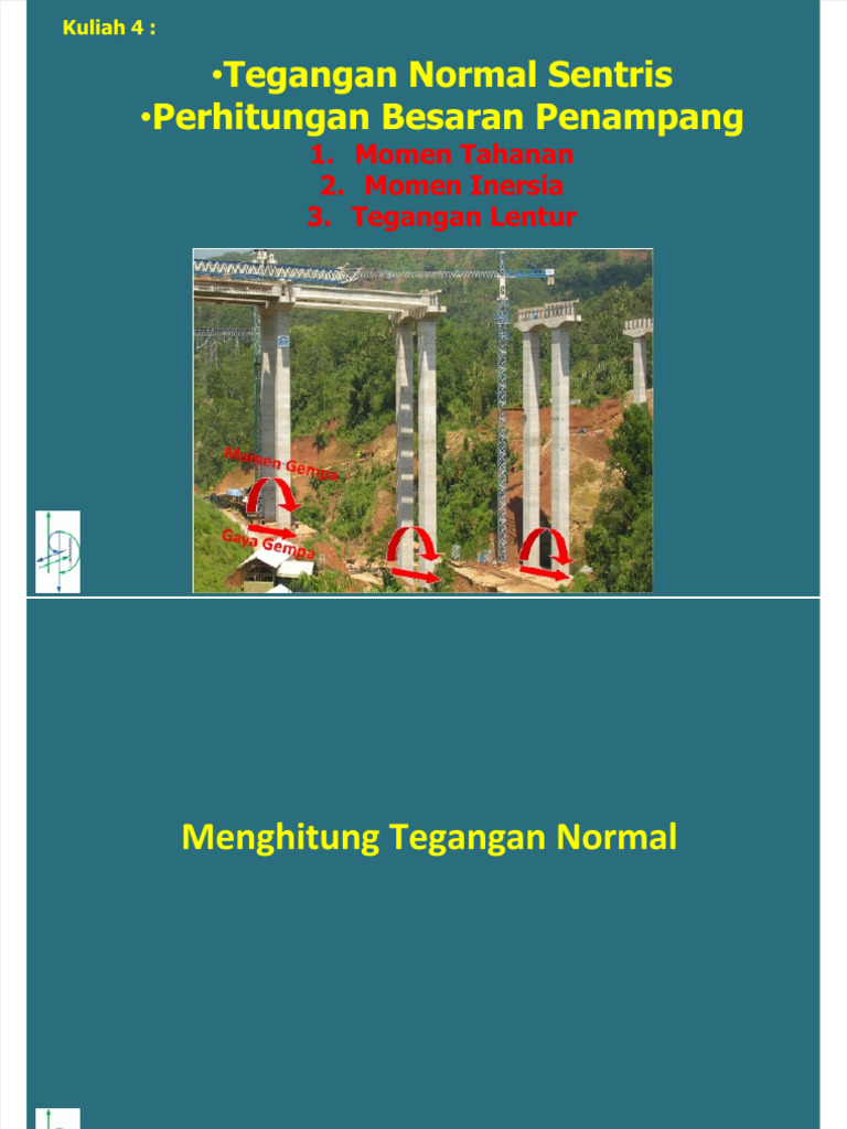 Tegangan Normal dan Momen Tahanan dalam Struktur | PDF