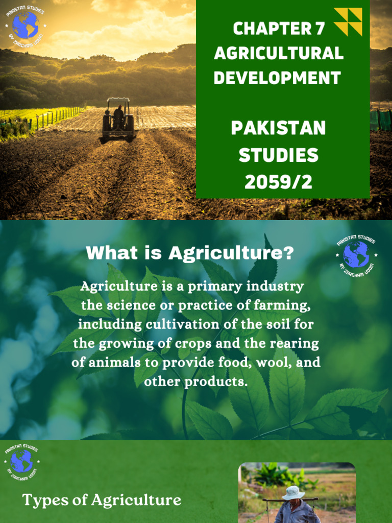 Agricultural Development in Pakistan | PDF | Agriculture | Farms