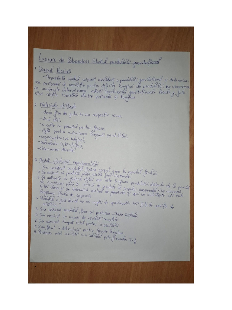 Proiect Fizica | PDF