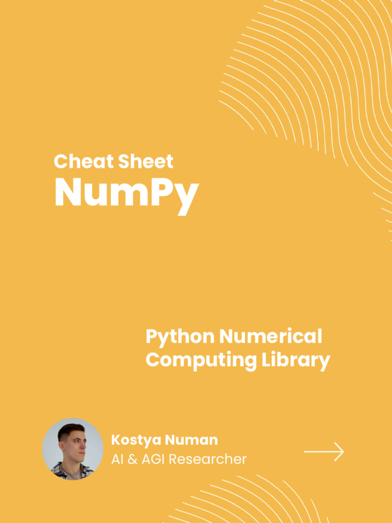@codeprogrammer Cheat Sheet Numpy | PDF | Computer Programming