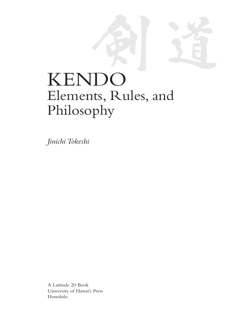Kendo: Elements, Rules, Philosophy | PDF | Shogun