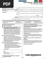 Carer Payment Review Form SA010 | PDF | Urinary Incontinence