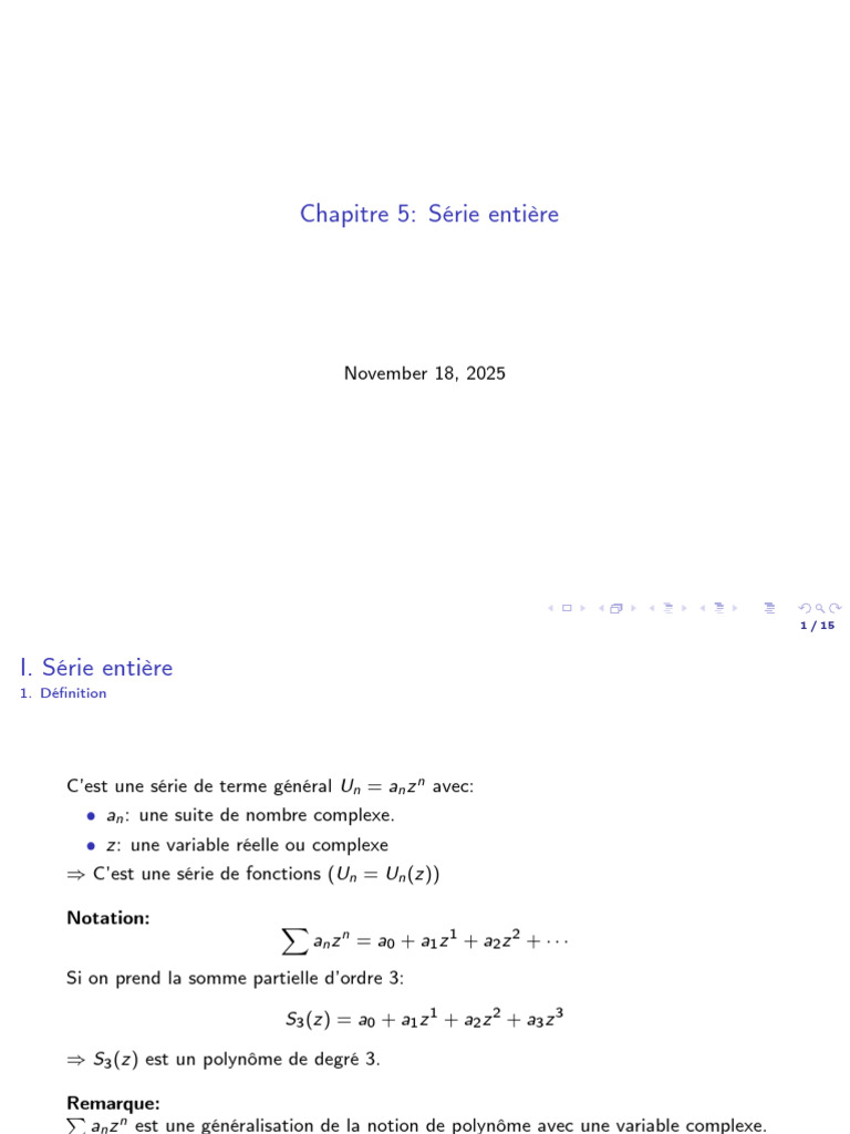 Comprendre les séries entières et leur convergence | PDF | Série ...
