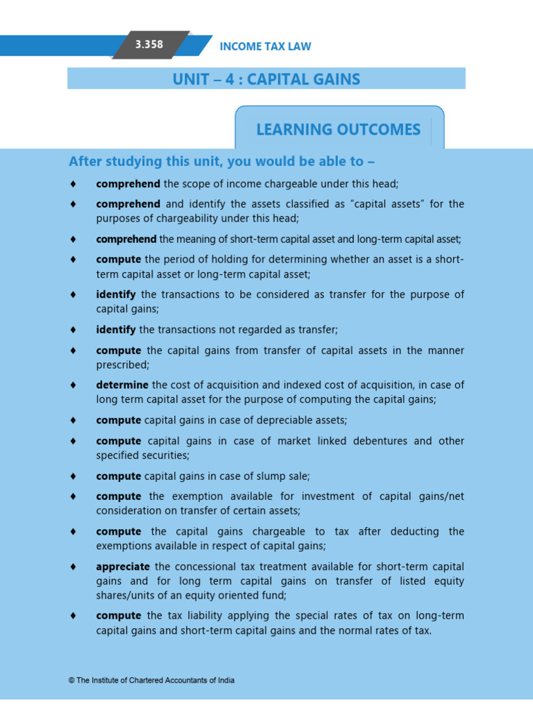 Capital Gain | PDF | Capital Gains Tax | Capital Gain