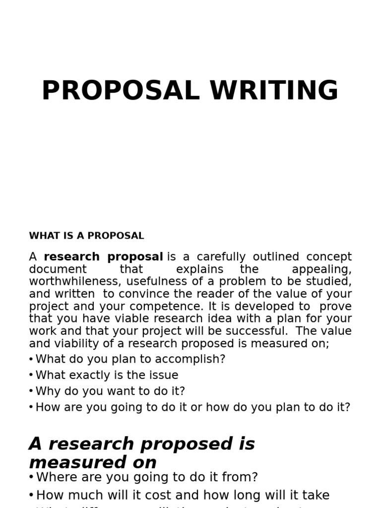 Essential Guide to Writing Proposals | PDF | Methodology | Hypothesis