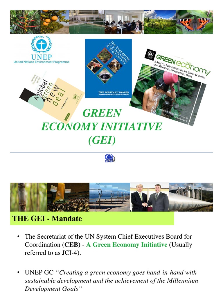 Understanding the Green Economy Initiative | PDF | Green Economy ...