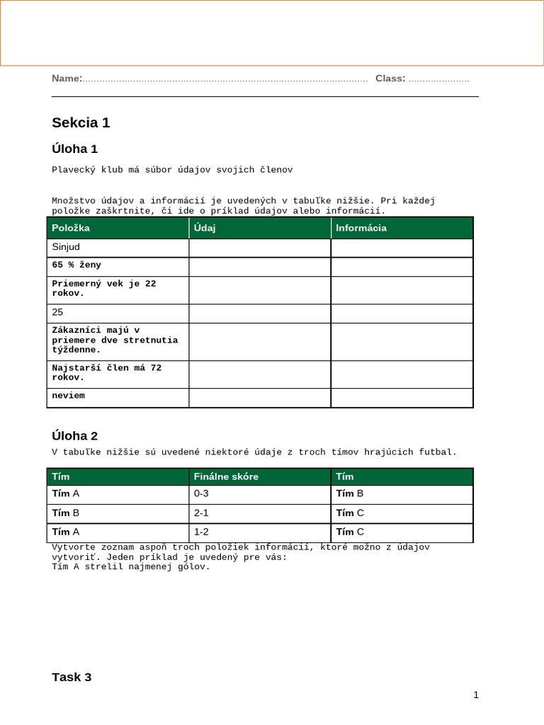 Worksheet 1 - Cvicenia | PDF | Data | Information Retrieval