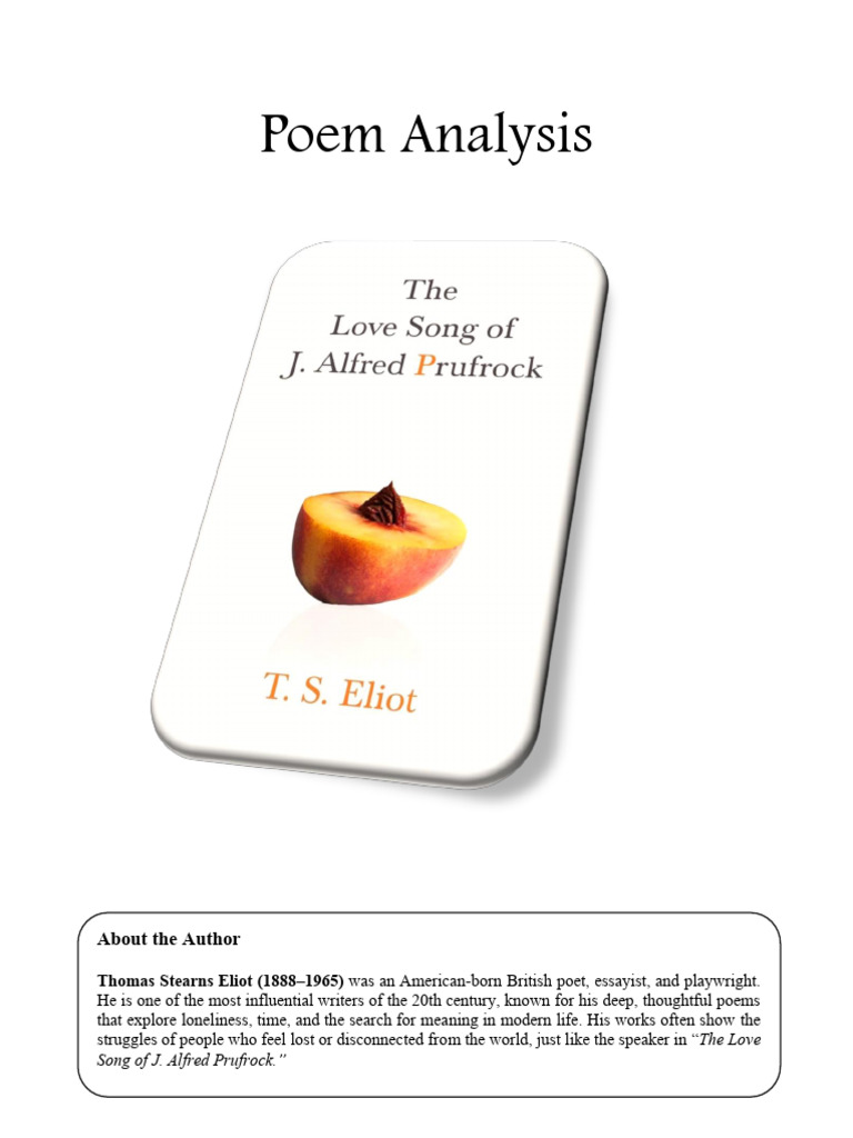 Analysis of Prufrock's Loneliness | PDF