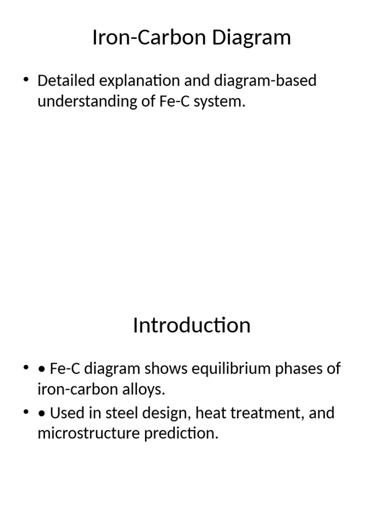 Iron-Carbon Phase Diagram Explained | PDF