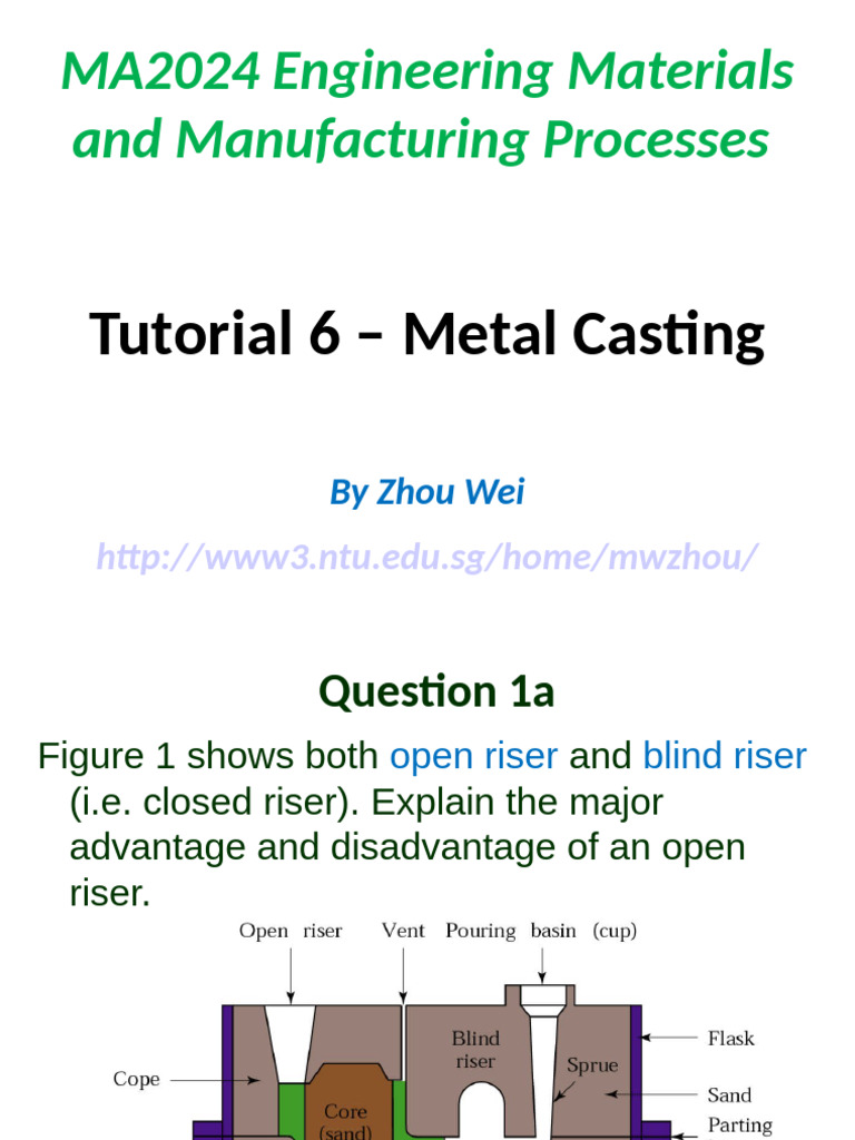 Tutorial6 Metal Casting - Solution | PDF | Reynolds Number | Fluid Dynamics