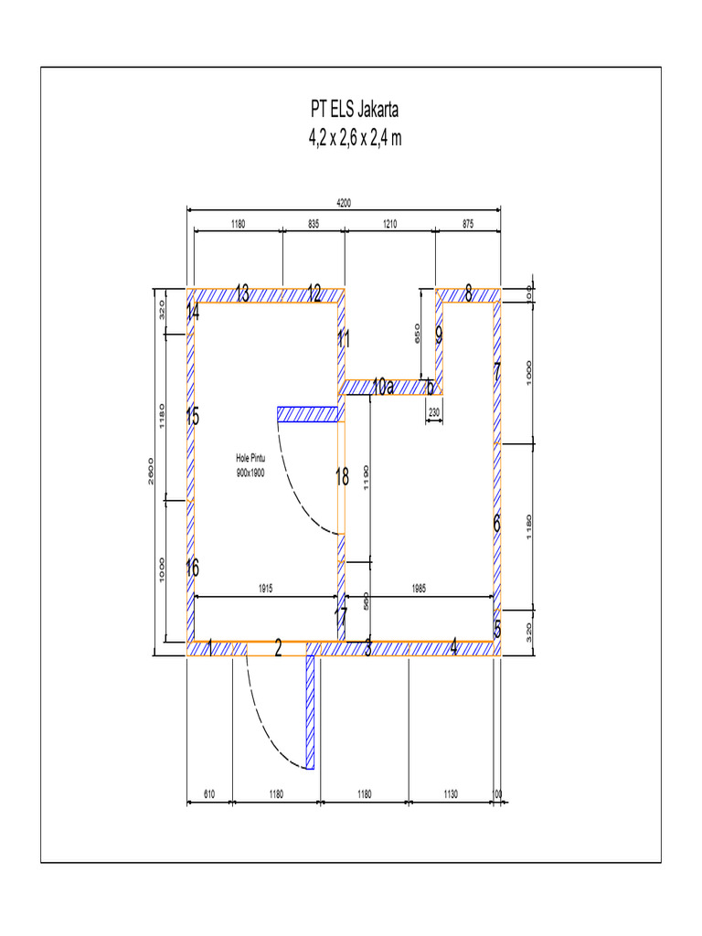 PT ELS Jakarta 4,2 X 2,6 X 2,4 M | PDF